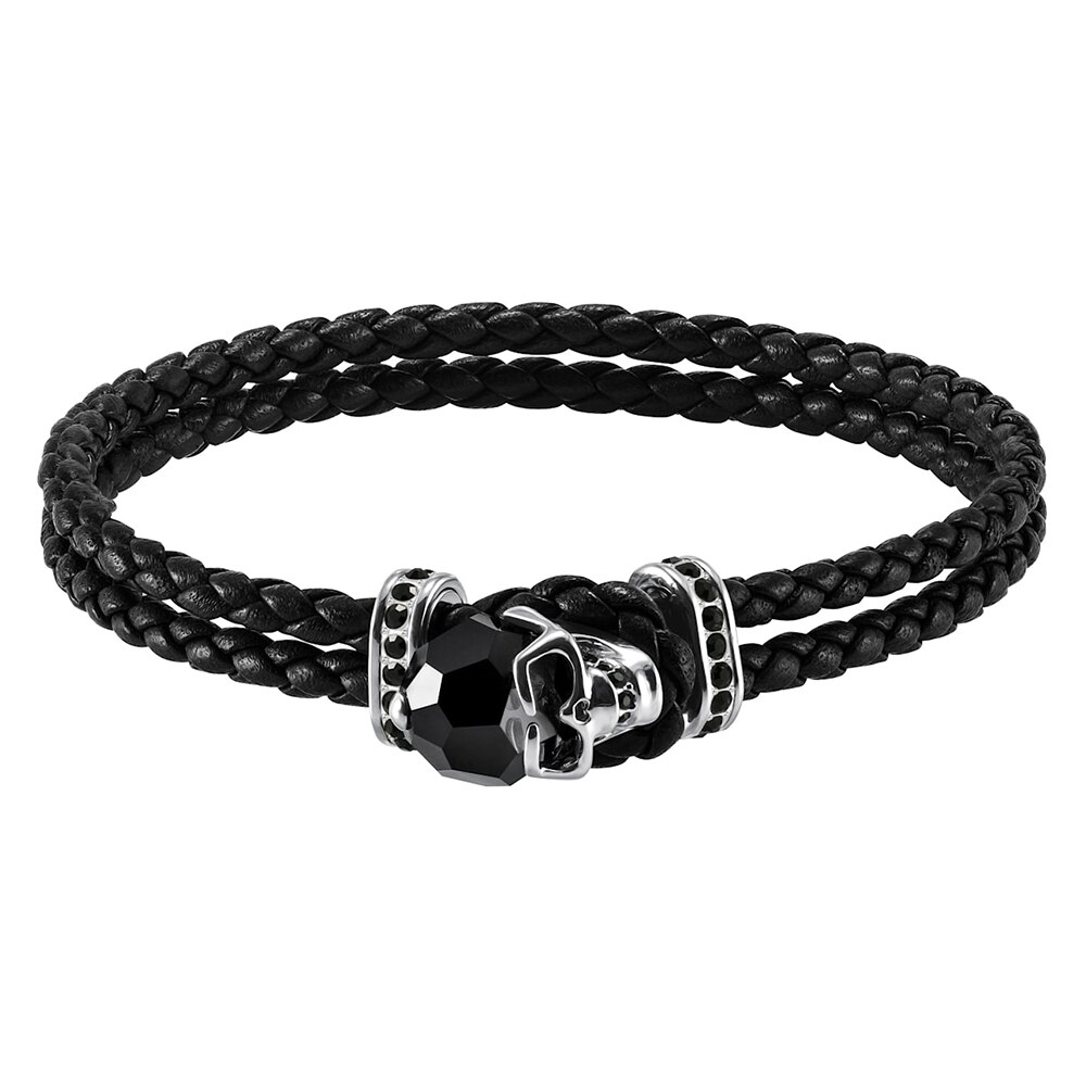 SWA Handsome Male Rock Style Accessories Black Wov... – Grandado