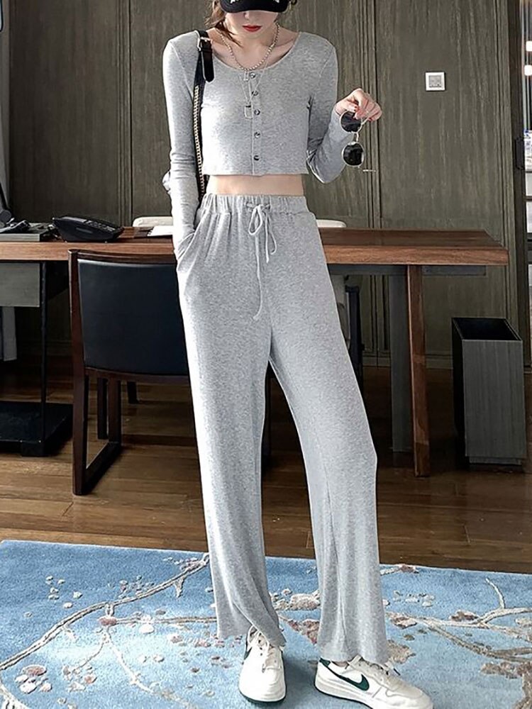 Summer Leisure Sports Suit Women Summer Sportswear... – Grandado