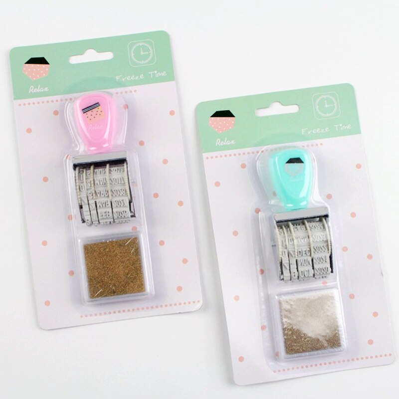 Cute Fruit Date Stamp Set For Planner Rubber Stamp Grandado