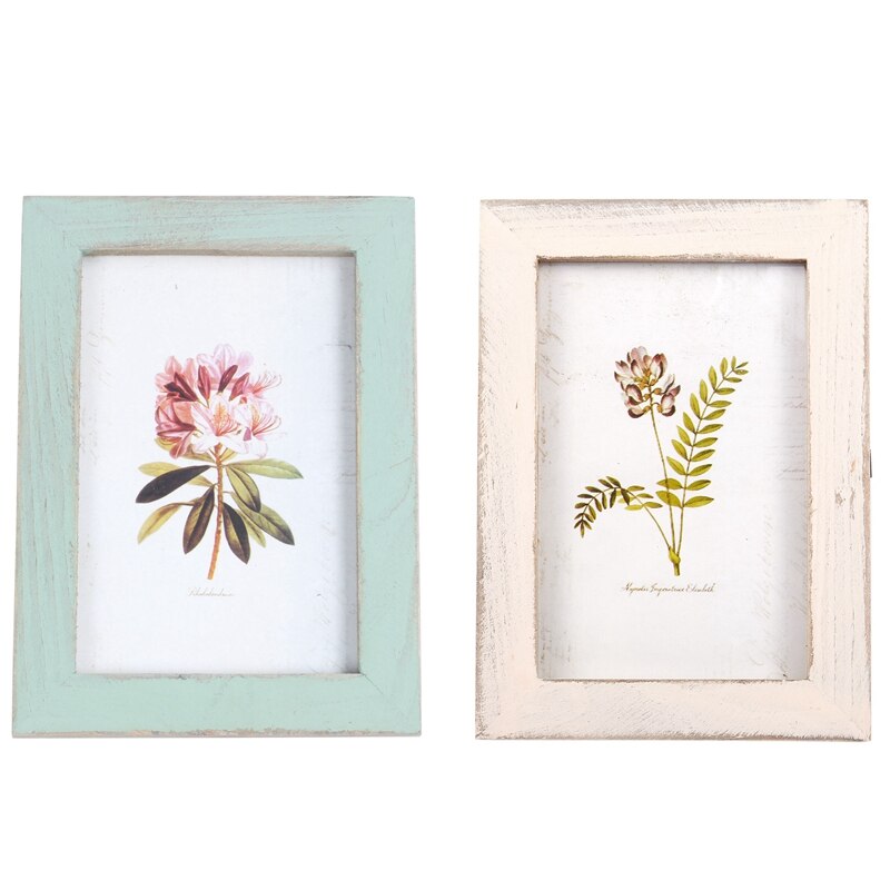 2 Pcs Vintage Photo Frame Wooden Wedding Pictures ... – Grandado