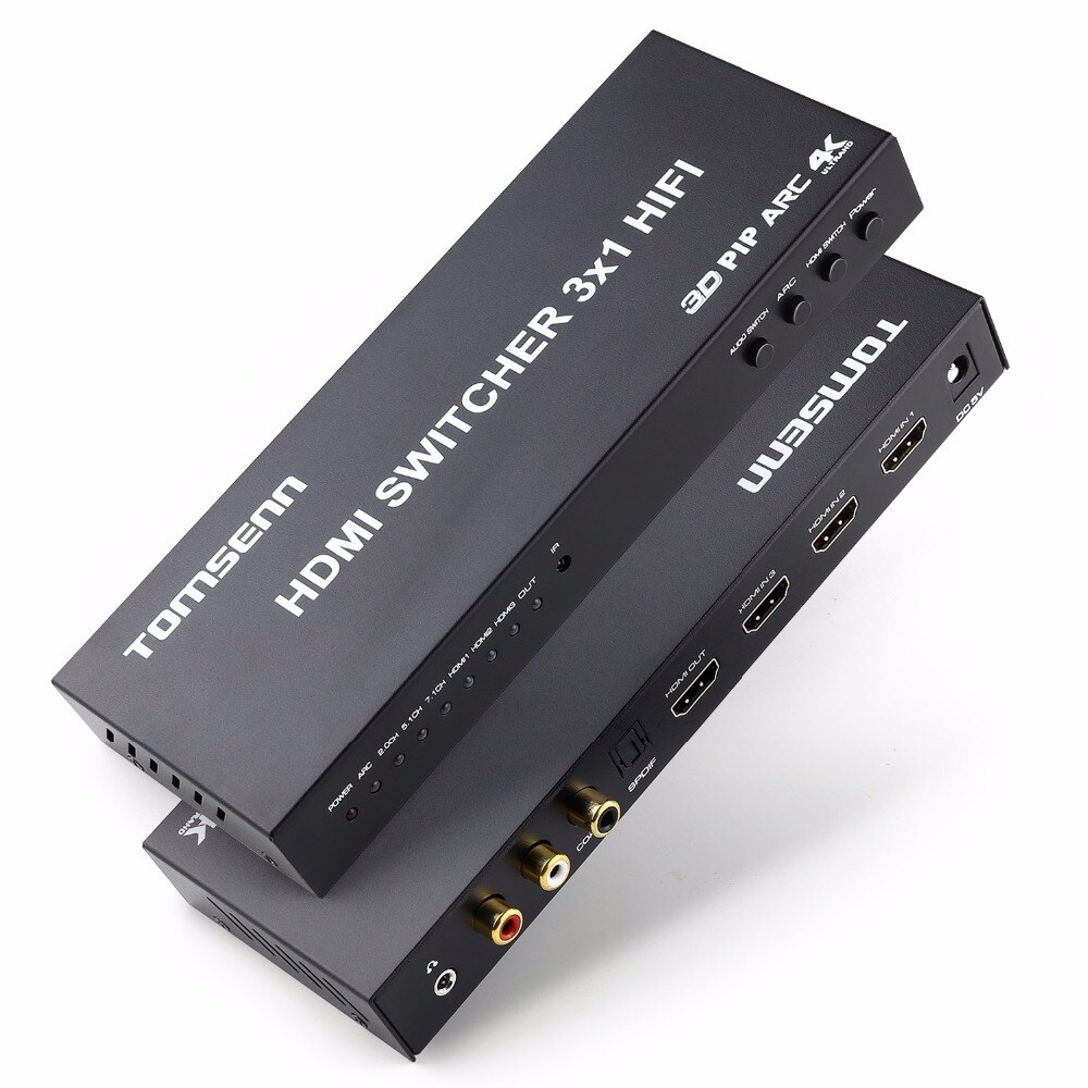 4kx2k 3 Port hdmi switch 3x1 with Toslink/ Coaxial... – Vicedeal