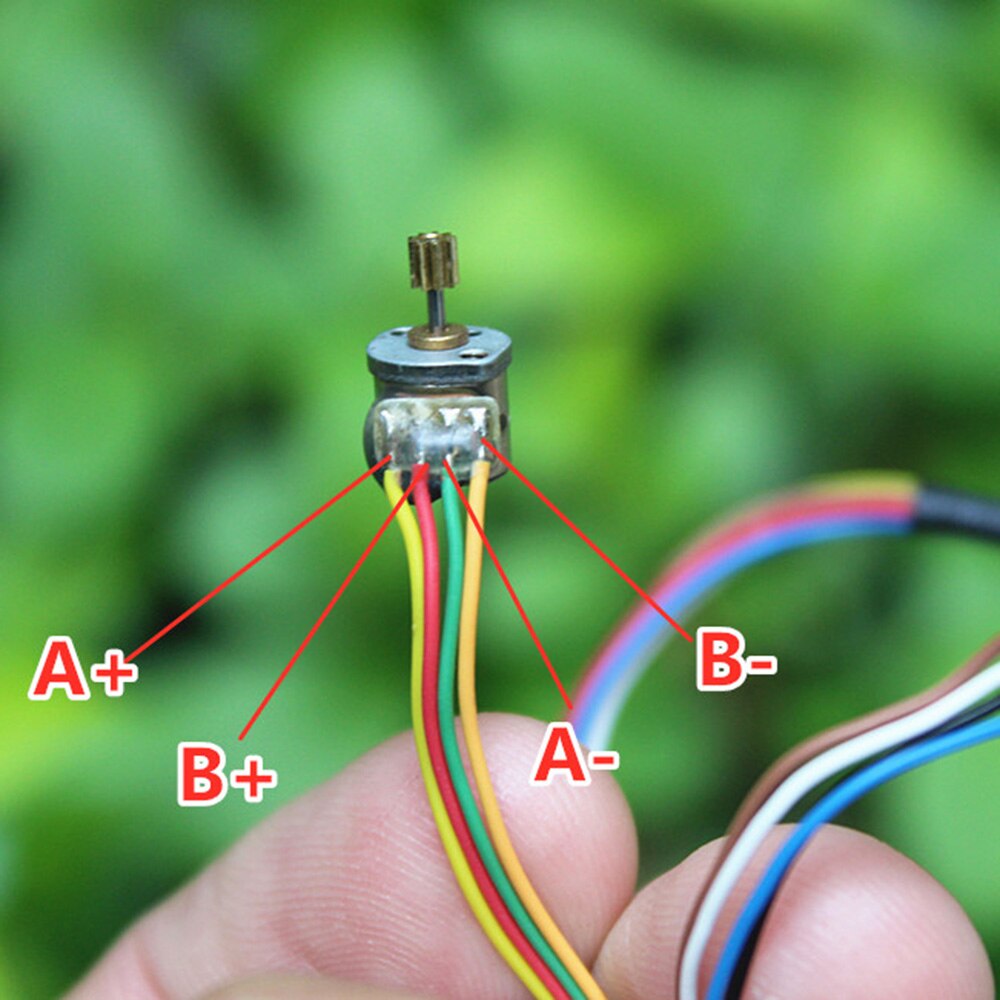 A Pair Micro 6mm Stepper Motors 2-phase 4-wire Ste... – Grandado