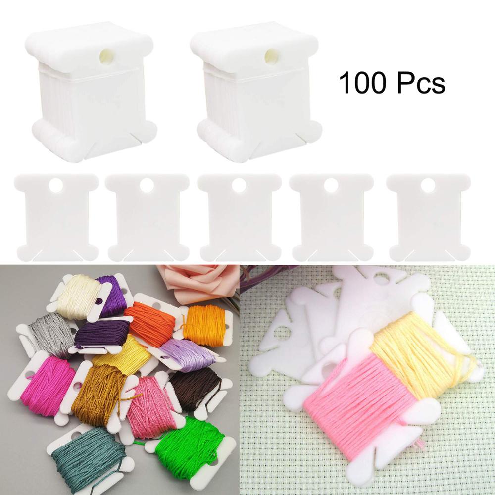 100 Stuks Plastic Floss Klossen met Floss Winder v... – Vicedeal