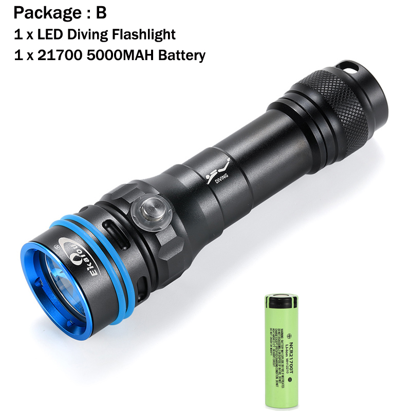 Ekaiou 3000 Lumens Super Bright SFT40 LED Diving F... – Grandado