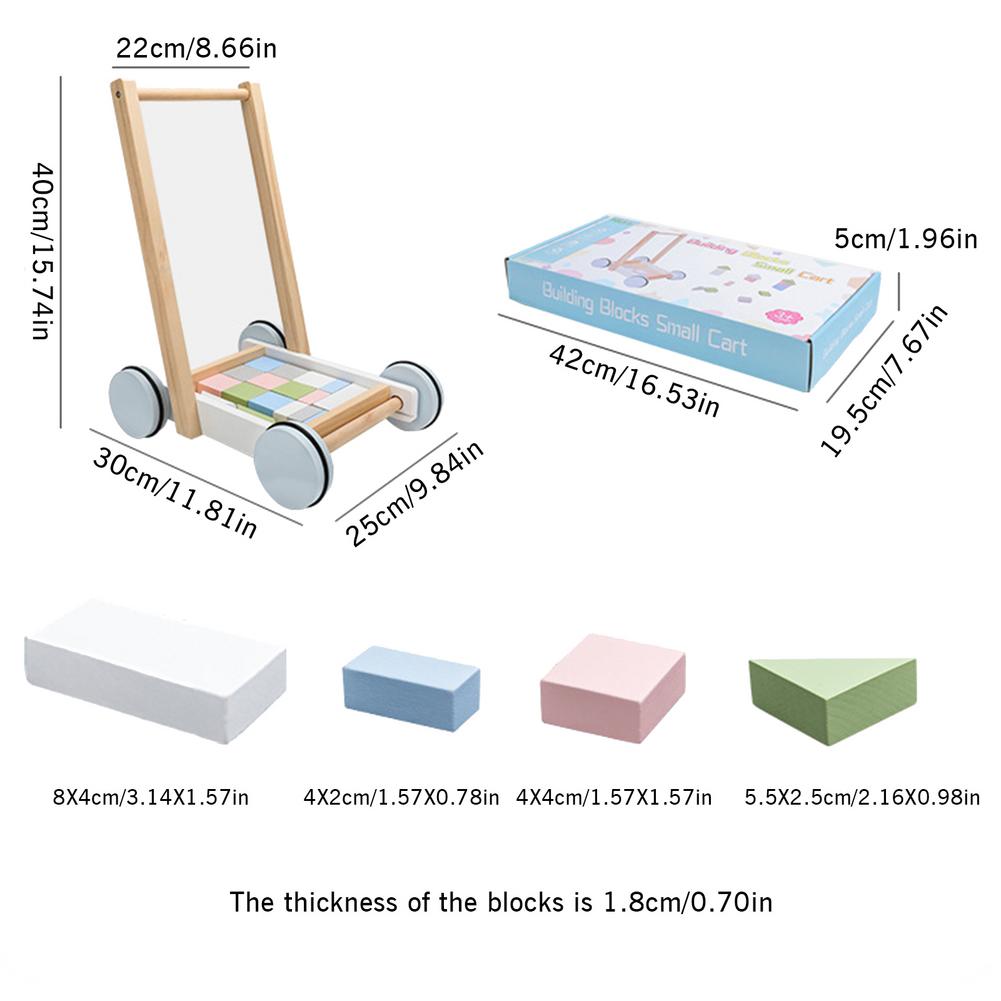 Baby Walker Toddler Trolley Sit-to-Stand Walker Bl... – Grandado