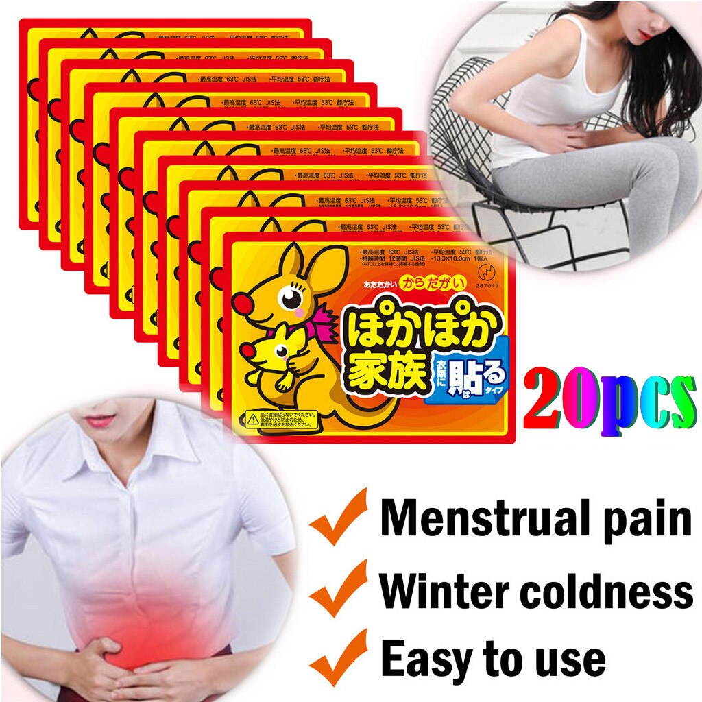 20PCS Body Warmer Stick Lasting Heat Patch Hand Foot Warm Paste Pad ...