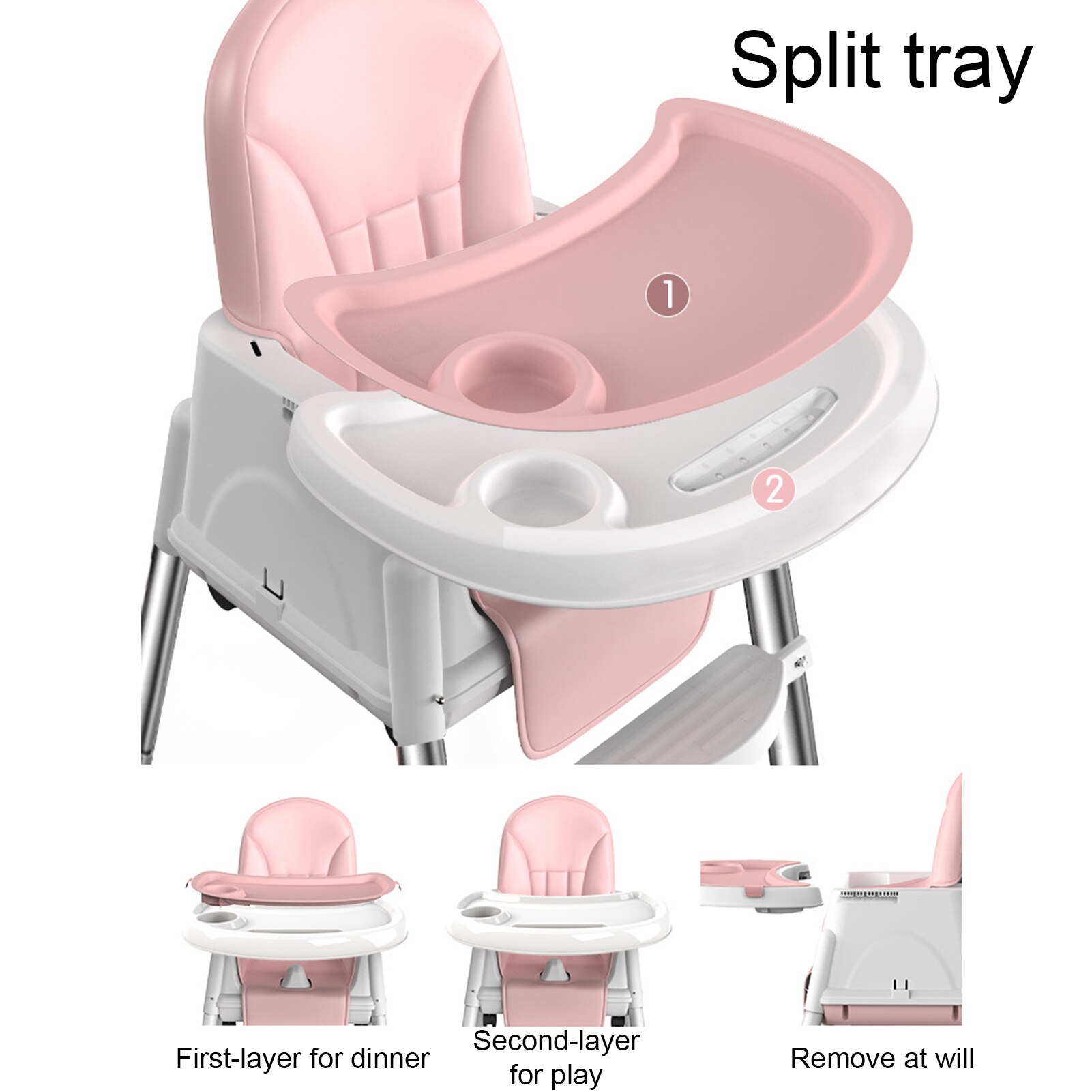 Multifunctional Baby Dining Chair Height Adjustabl... – Grandado