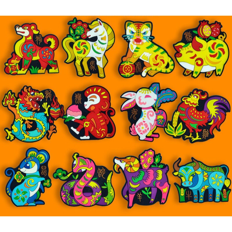 Original Zodiac Refrigerator Magnet Stickers 12 Zo... – Vicedeal