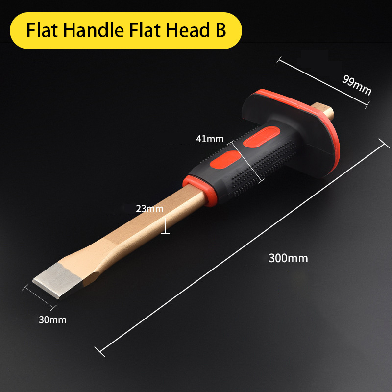 Flat Head Pointed Chisel Stonemason Chisel Hand Gu... – Grandado
