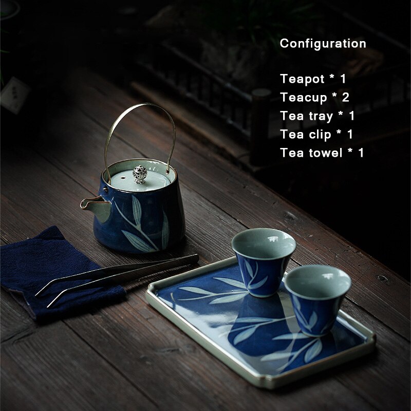 Hand Painted Blue and White Porcelain Art Teapot J... – Vicedeal