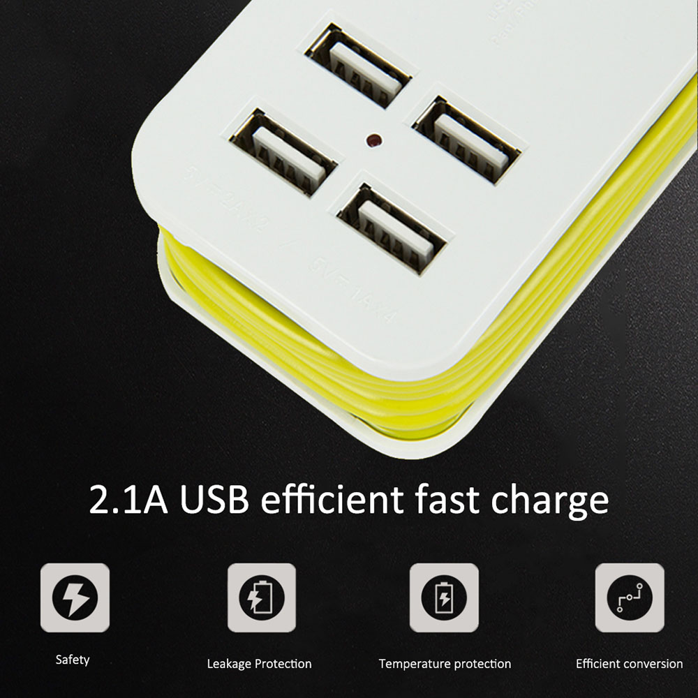 4 prise USB multiprise multiprise pour Iphone EU p... – Grandado