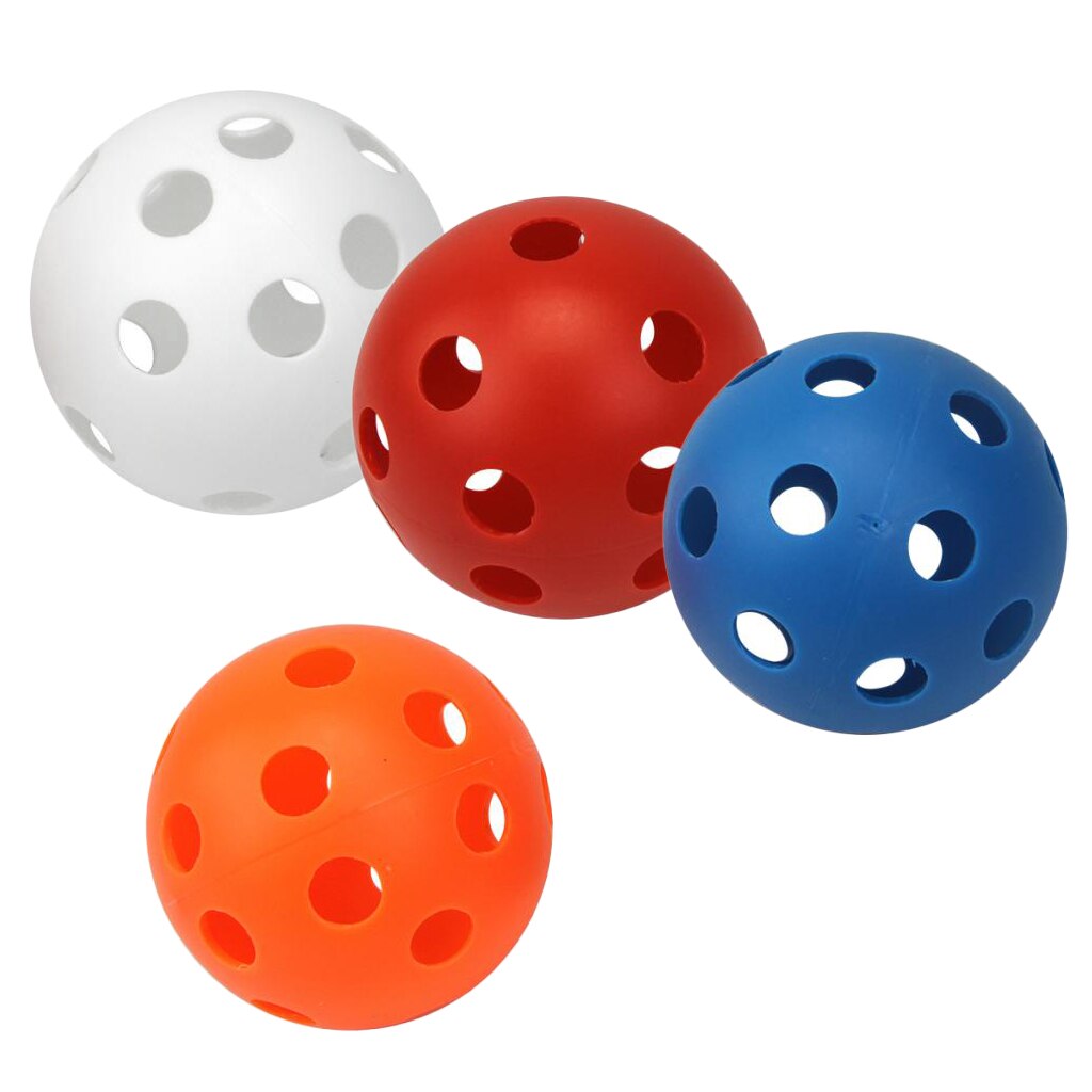 4pcs 90mm Golf Training Balls Plastic Airflow Holl... – Grandado