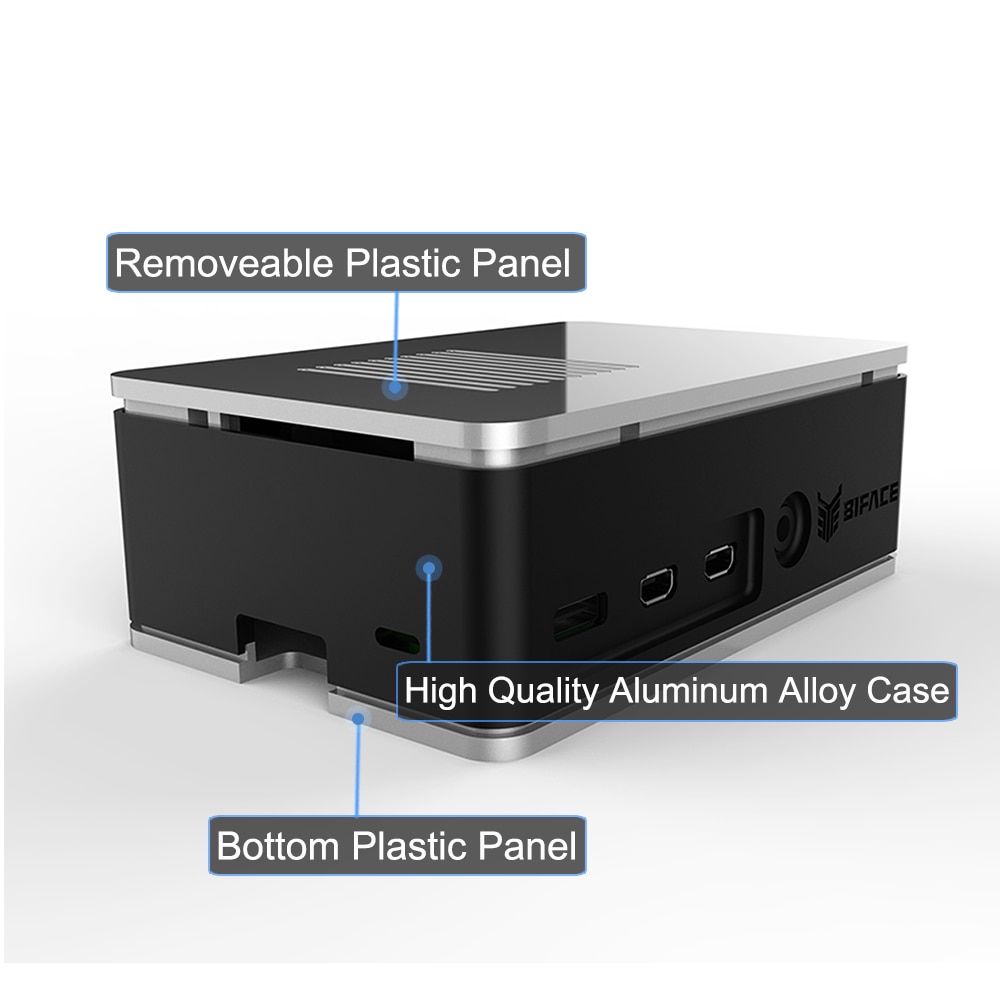 Raspberry Pi 4 Case BIFACE Aluminium Case with Coo... – Grandado