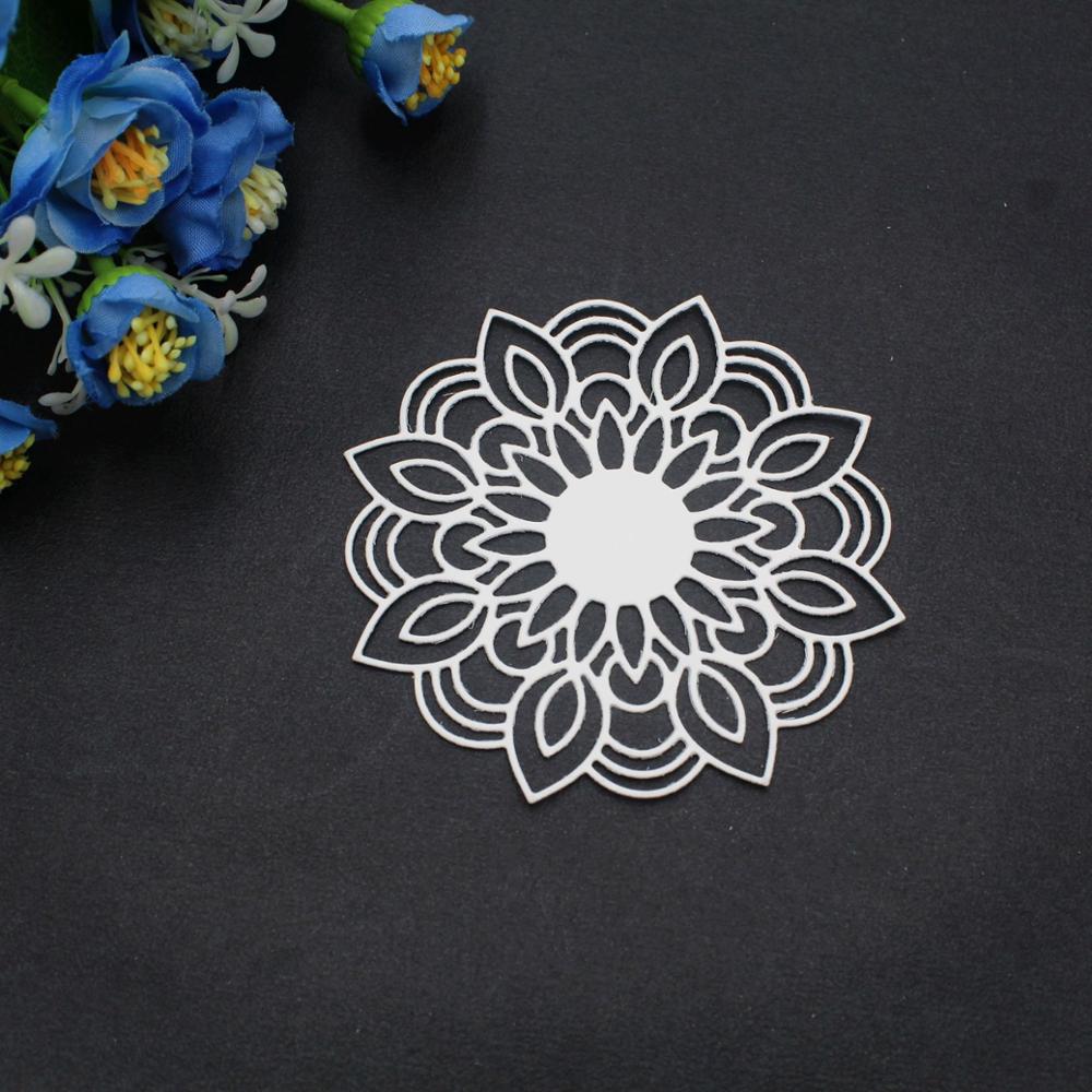 Reunion Lace Edge Circle Frame Metal Cutting Die S... – Grandado
