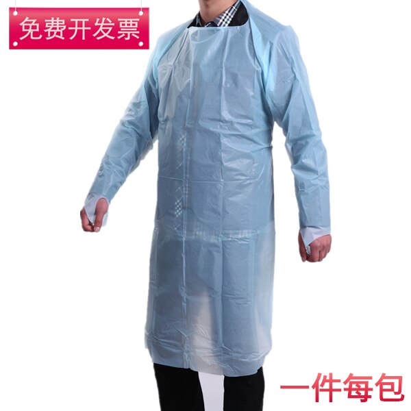 1pc 30g Disposable sleeved apron CPE robe cleaning... – Grandado
