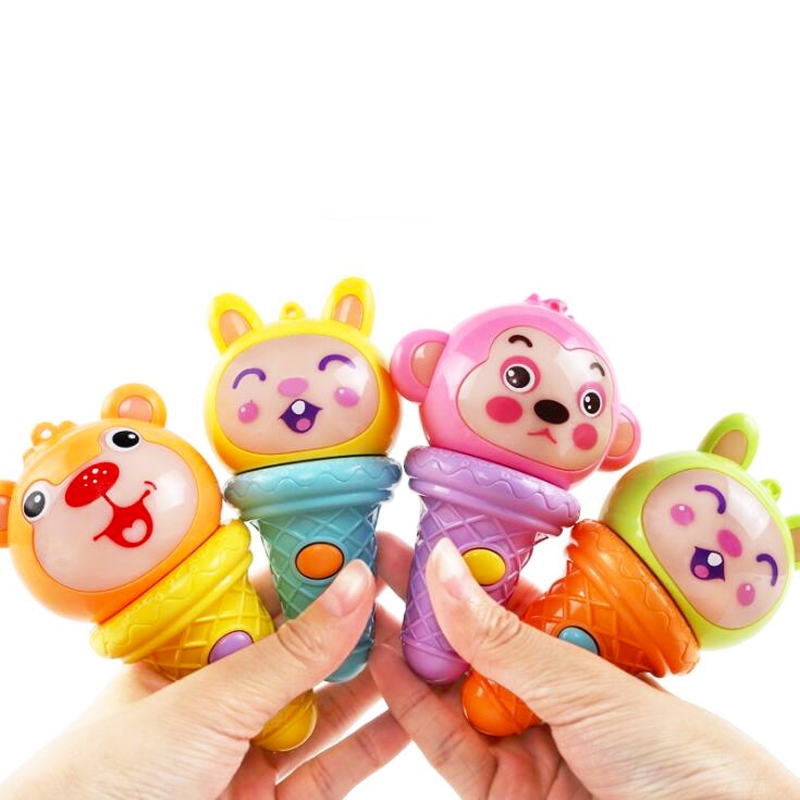 1 Pc Cartoon Leuke Muziek Licht Icecream Baby Hand... – Grandado