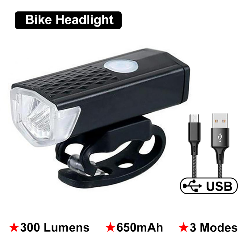 LED Bike Light USB Rechargeable Lamp MTB Mountain ... – Vicedeal