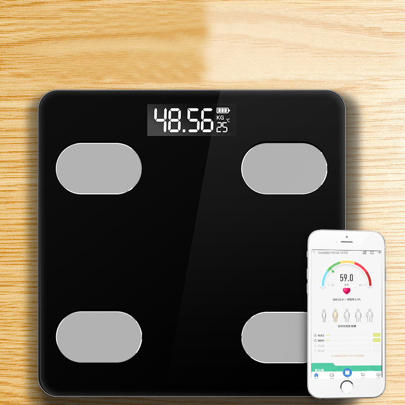 Smart Home Bathroom Scales LED Screen Body Grease ... – Grandado