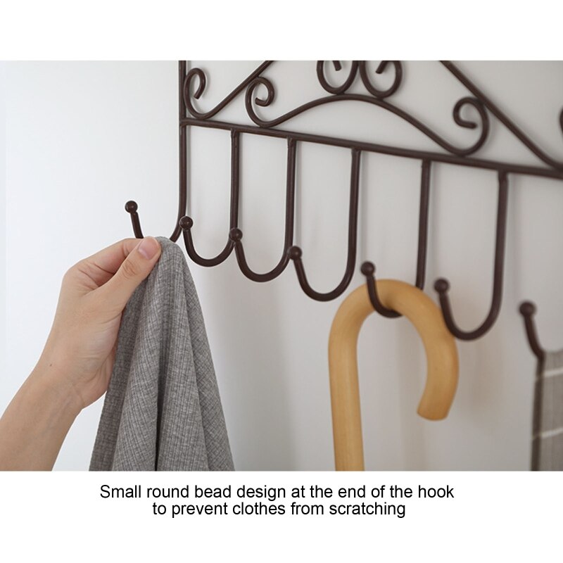 Door Rear Behind Hook Wall Mounted Storage Hanger ... – Vicedeal