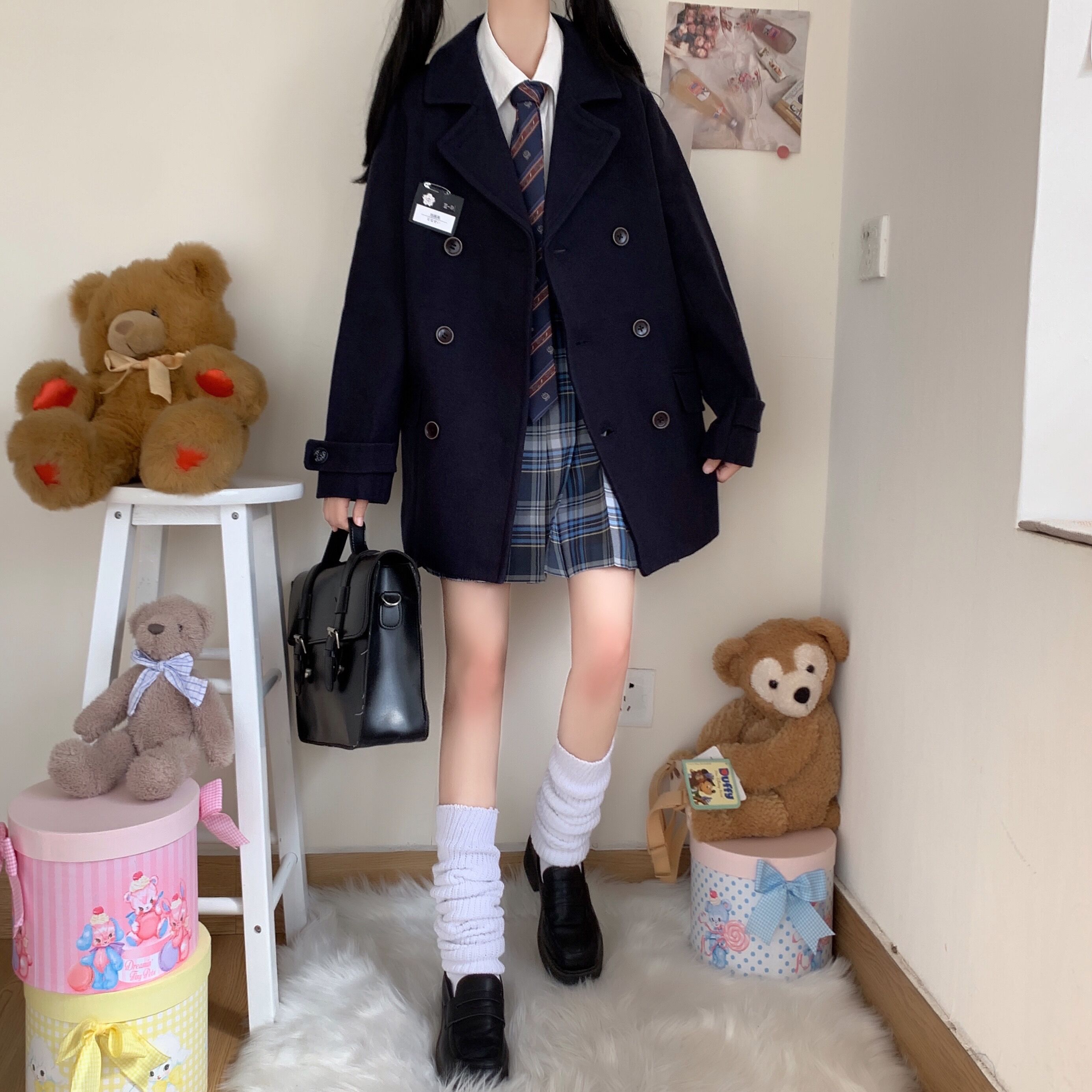 Japanese Style JK Uniform Woolen Coat Women's ... – Vicedeal