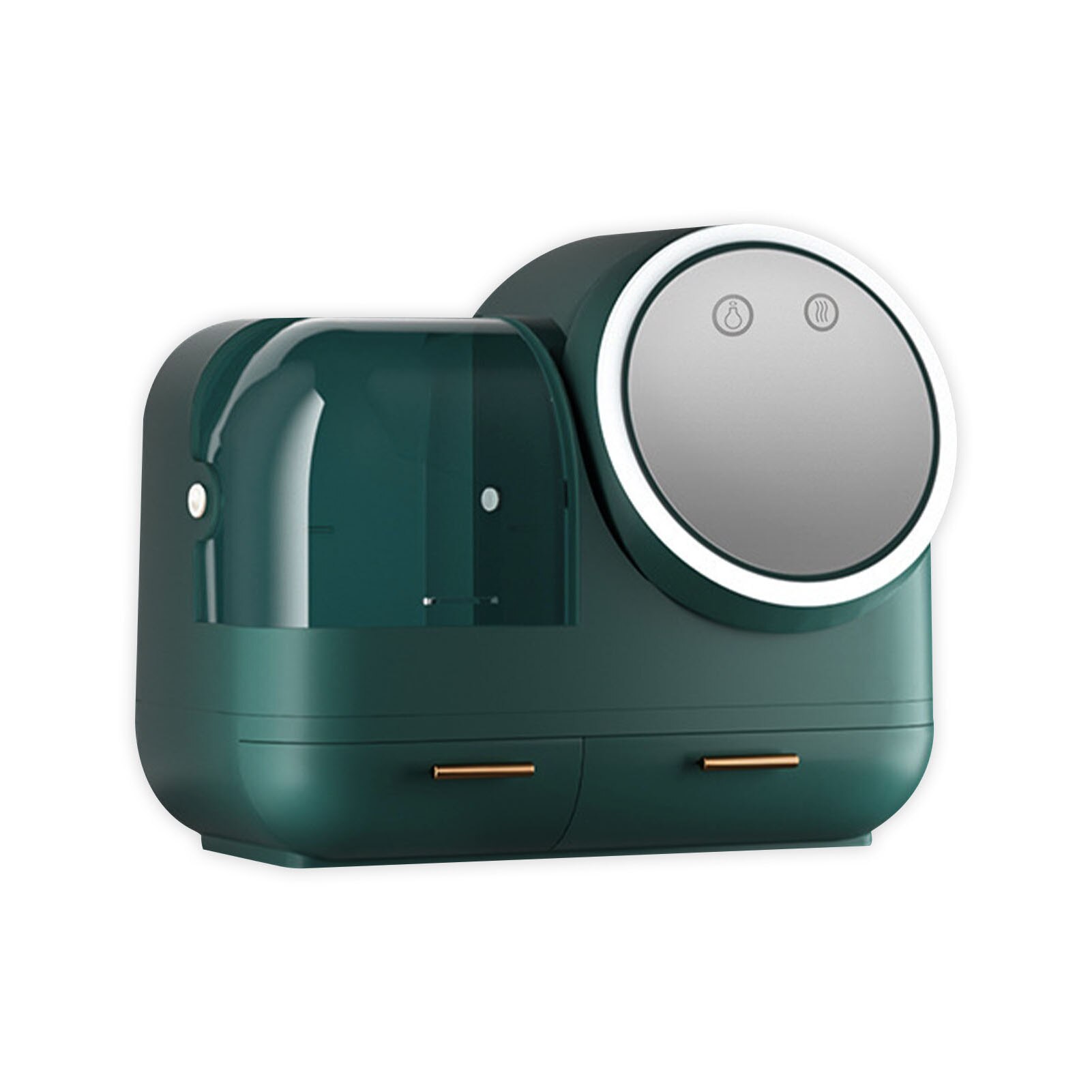 LED Light Mirror Cosmetic Storage Box Dustproof Ma... – Grandado