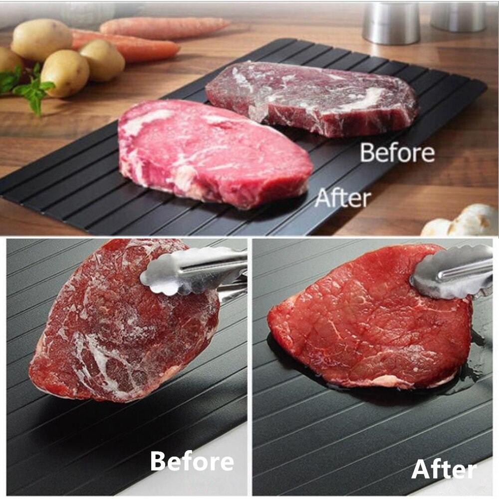 2 In 1 Fast Defrosting Tray Food Meat Thaw Plate H... – Grandado