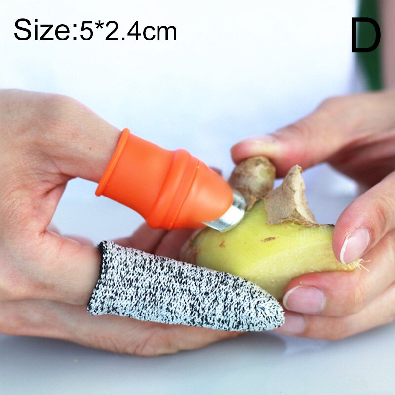 2 Stks/set Siliconen Duim Mes Vinger Mes Protector... – Vicedeal