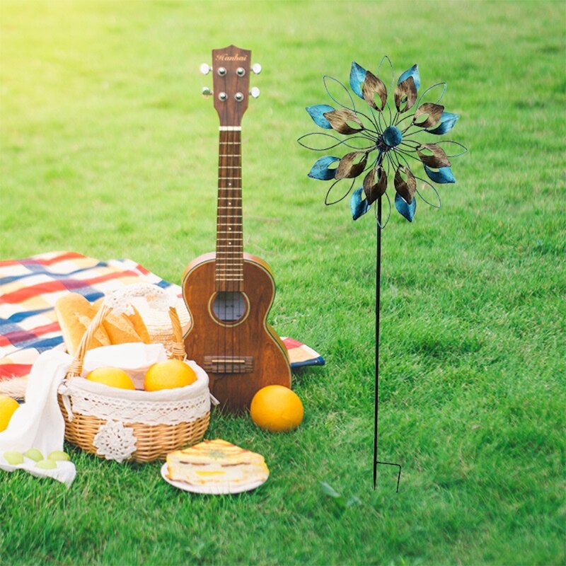Simple Rotating Windmill Garden Insert Decor Yard ... – Vicedeal