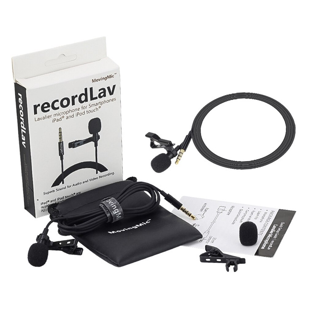 3.5mm Plug Clip On Lapel Condenser Microphone Hand... – Grandado