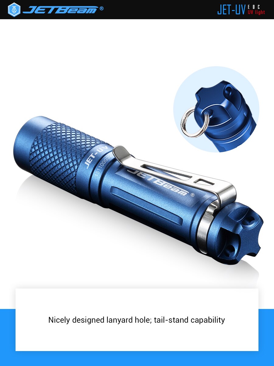 JETbeam JET-UV Cree 3533-UV-365nm Mini Portable Wa... – Vicedeal