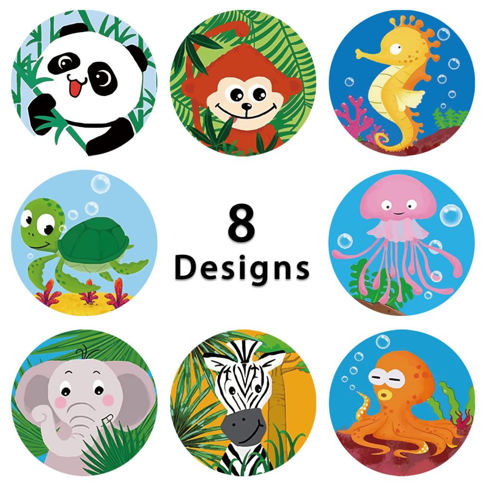 Animals Reward Stickers for Kids Encourage Seals L... – Vicedeal