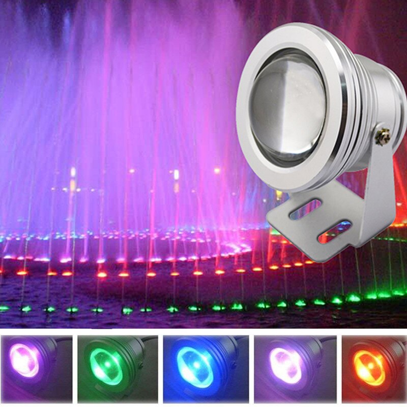 Ip67 10w rgb led lys havefontæne pool dam spotligh... – Vicedeal
