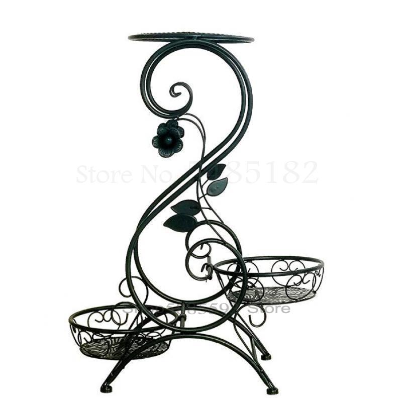 Smeedijzeren Indoor Kantoor Thuis Drie Pot Bloem S... – Grandado