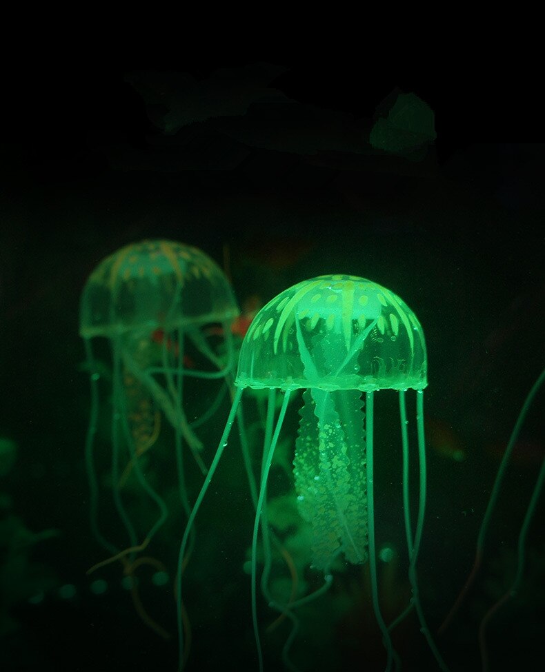 Artificial Glowing Aquarium Jellyfish Ornament Dec... – Grandado
