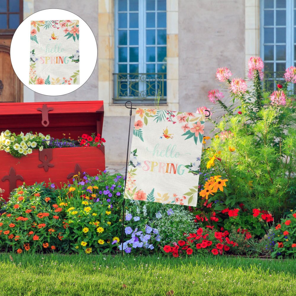 1pc Spring Themed Home Garden Banner Flag Decor Ou... – Vicedeal