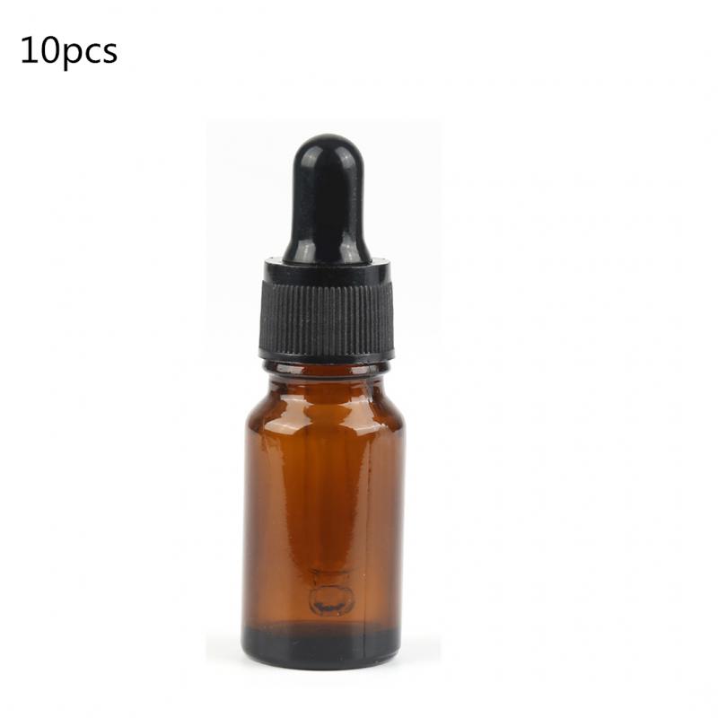 1/5/10pcs 10ml Amber Glass Reagent Eye Dropper Bot... – Grandado