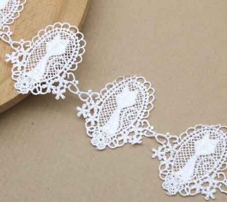 1yard Width:5cm Lovely Cat Lace Crocheted Laces fo... – Grandado