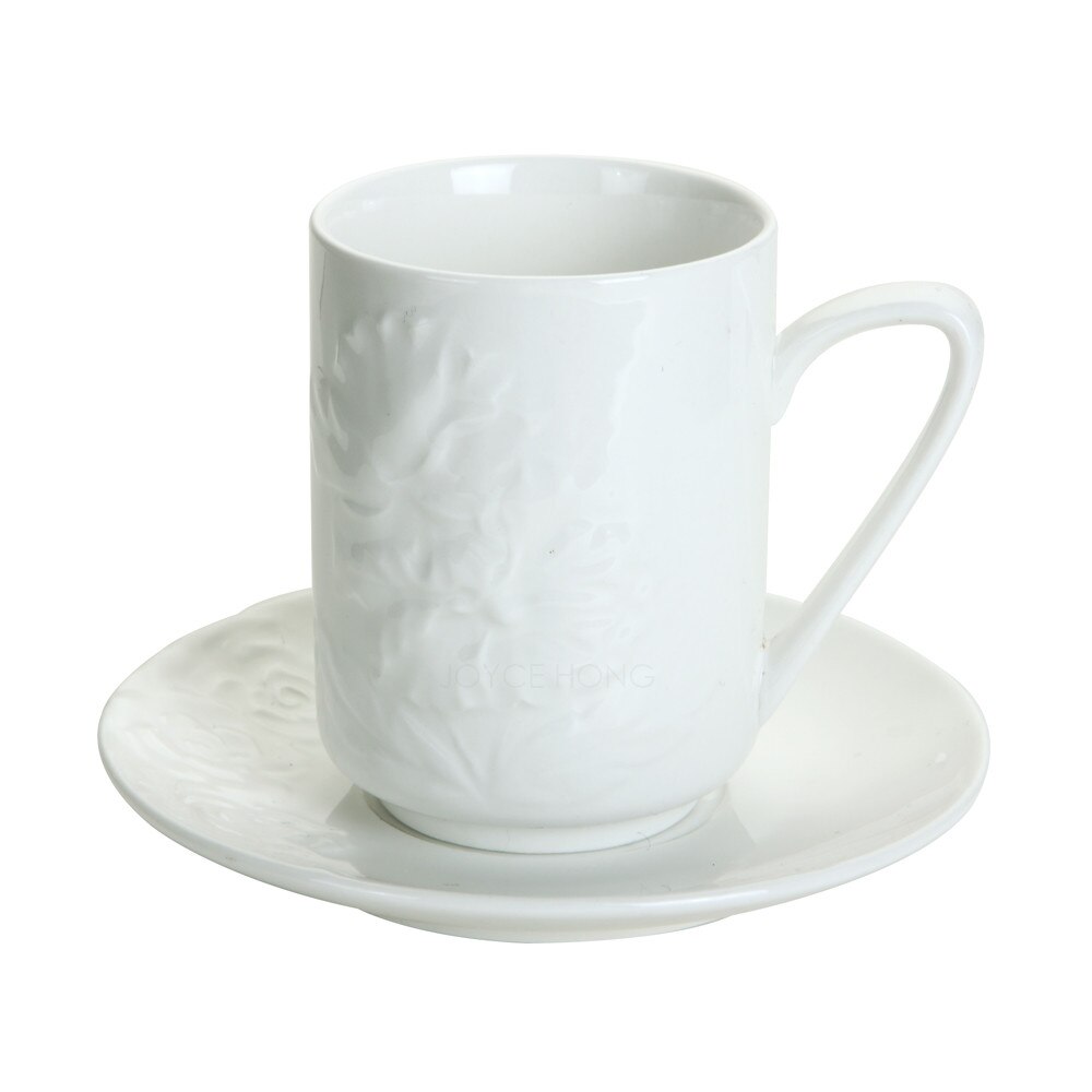 Embossing Teacups Coffee Cups Set Ceramic Espresso... – Vicedeal