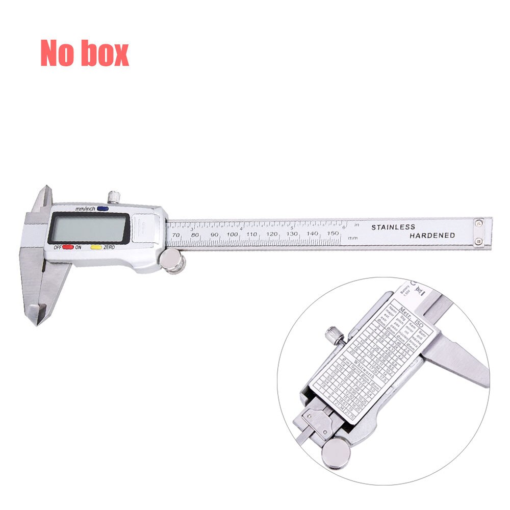 Rustfrit stål digital skydelære 6 tommer elektroni... – Grandado