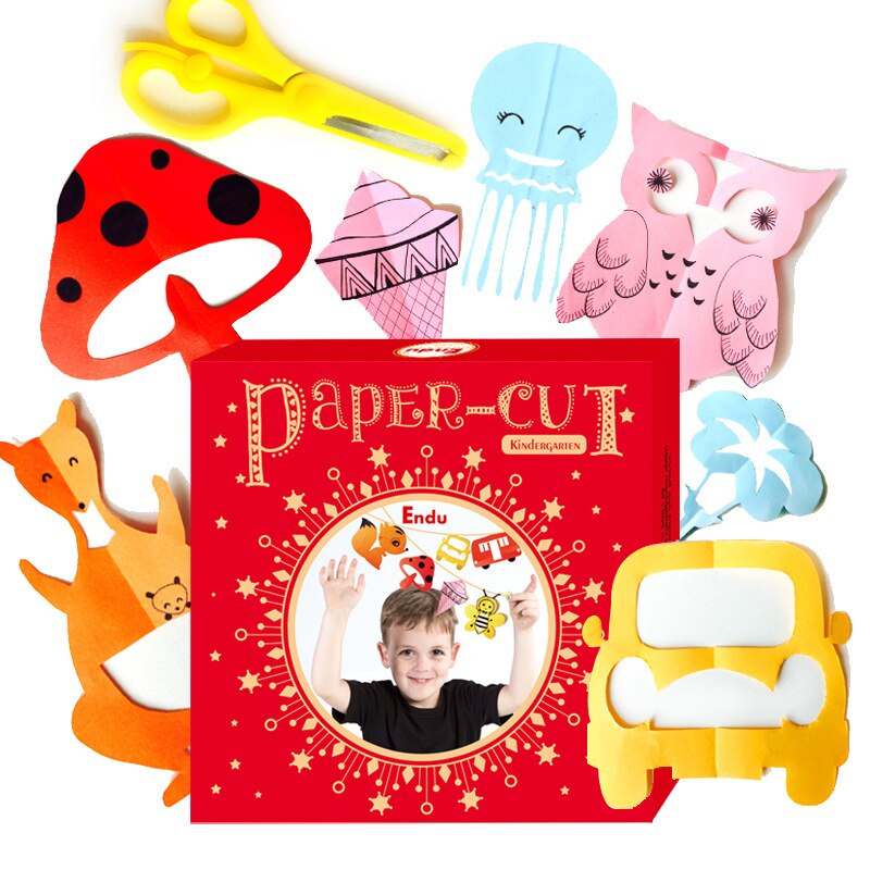 Kids of Printed Colored Paper Cutting Kindergarten... – Grandado