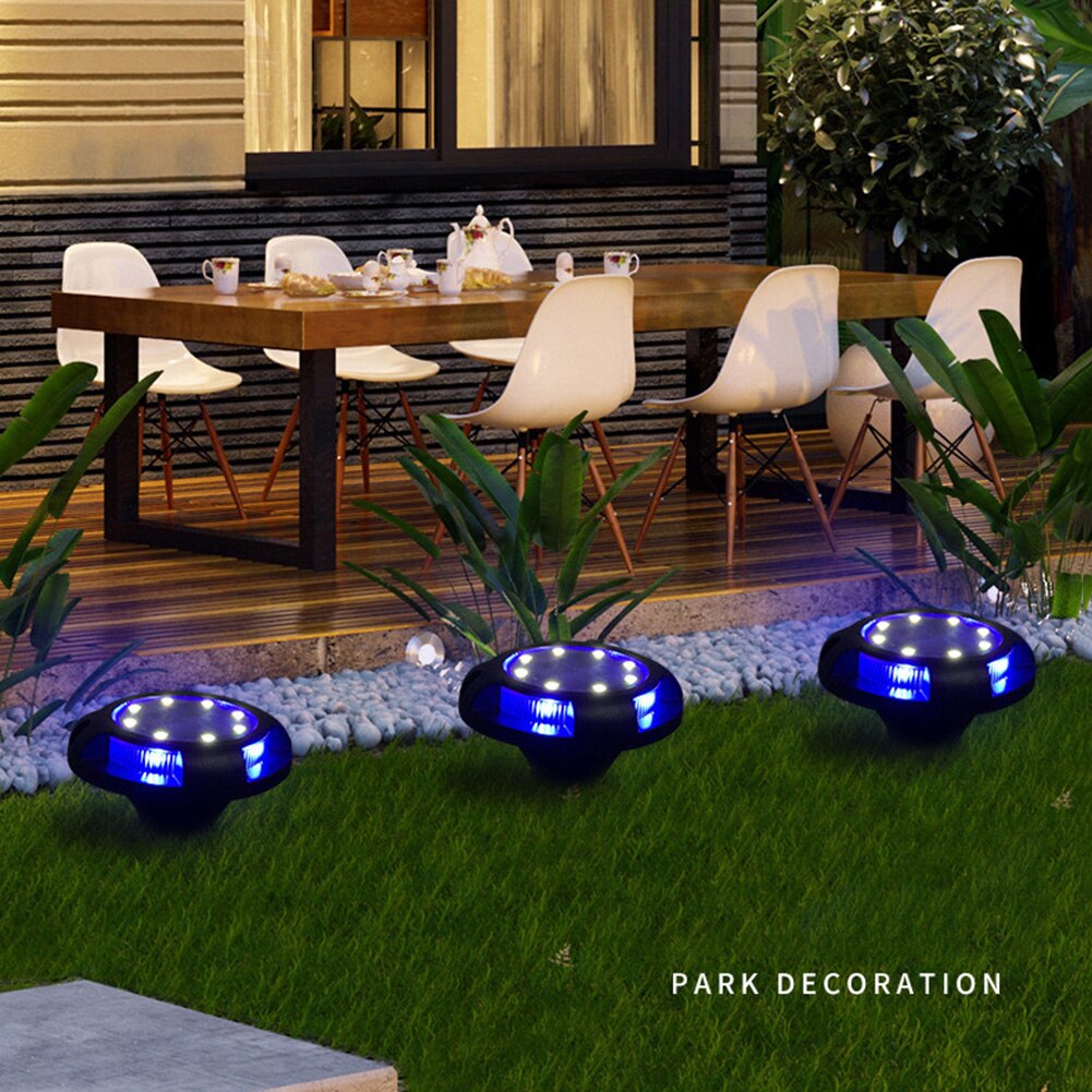 8 LEDs Outdoor Ground Lawn Lamp Night Light Garden... – Grandado