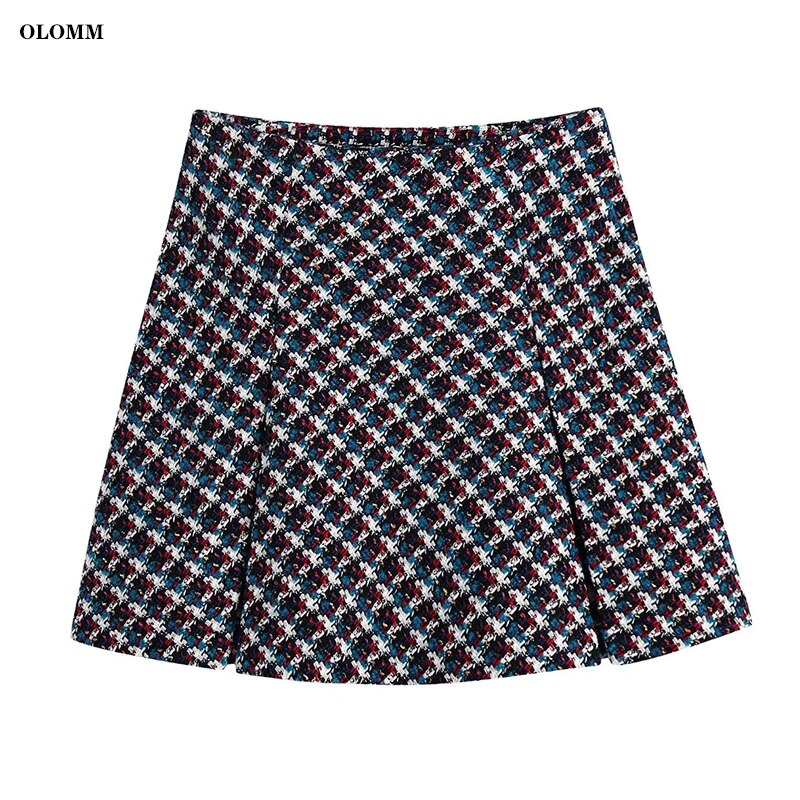 Plaid Lange Mouwen Double-Breasted Vrouwen Pak Hip... – Vicedeal