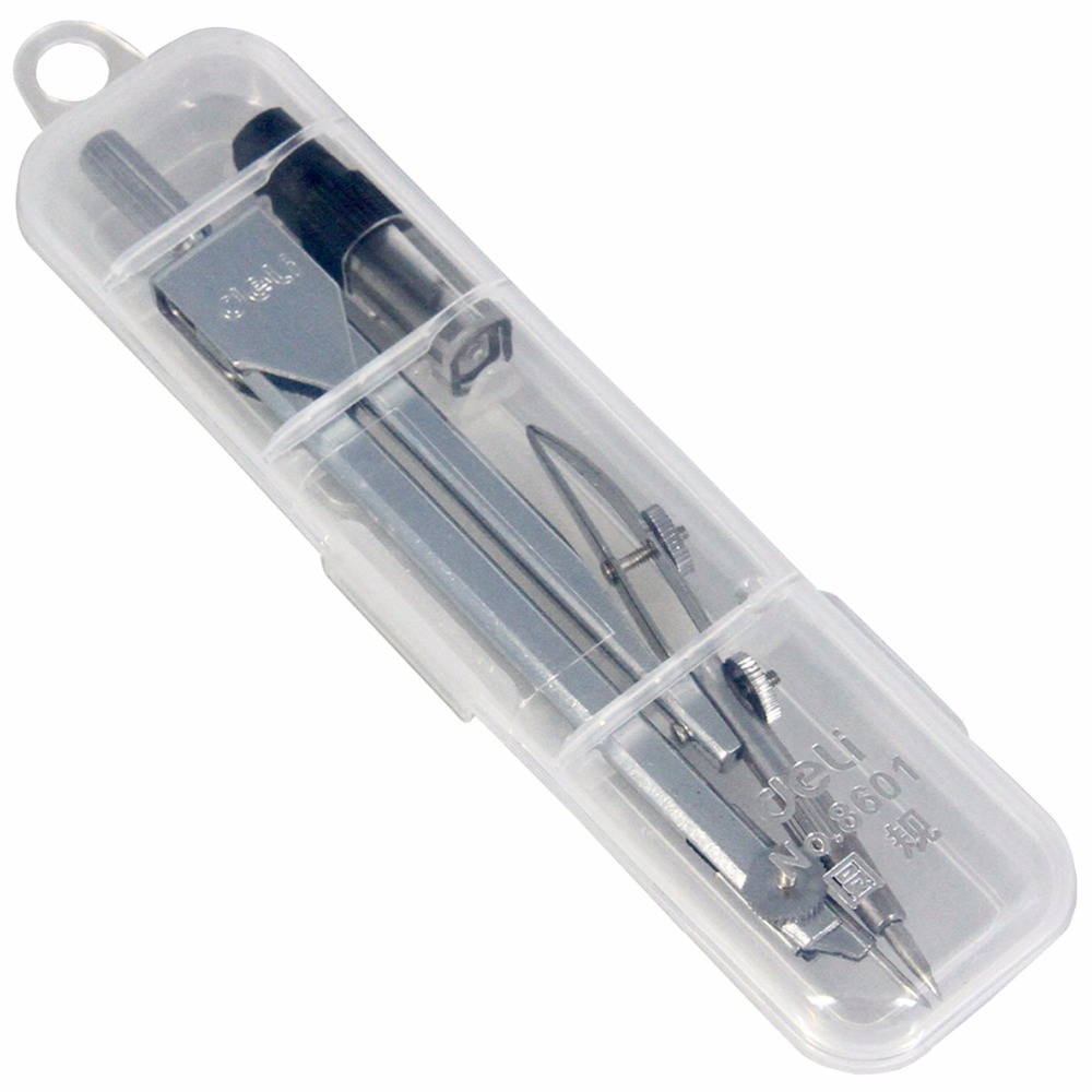 Deli 1pcs Compasses Set Silver Drafting Tools Stat... – Grandado