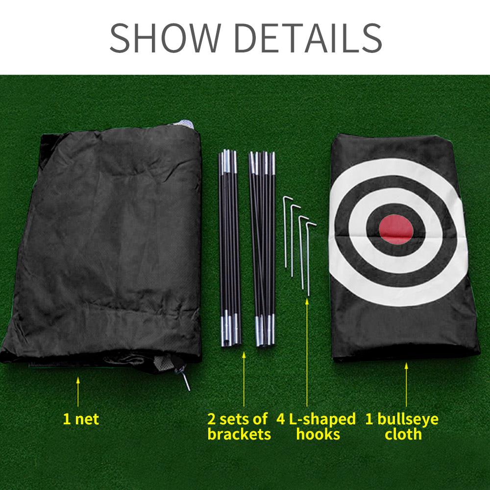 Portable 2/1M Golf Training Cages Practice Net Tra... – Grandado