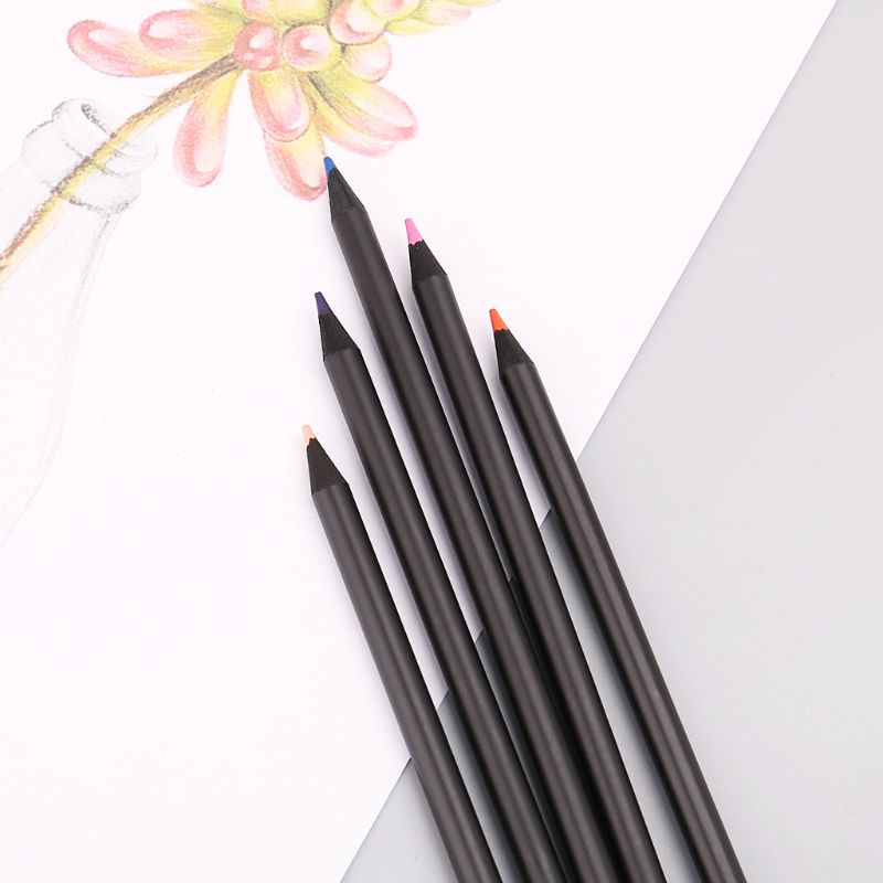 12 Colors Wooden Drawing Charcoal Pencils Painting... – Grandado