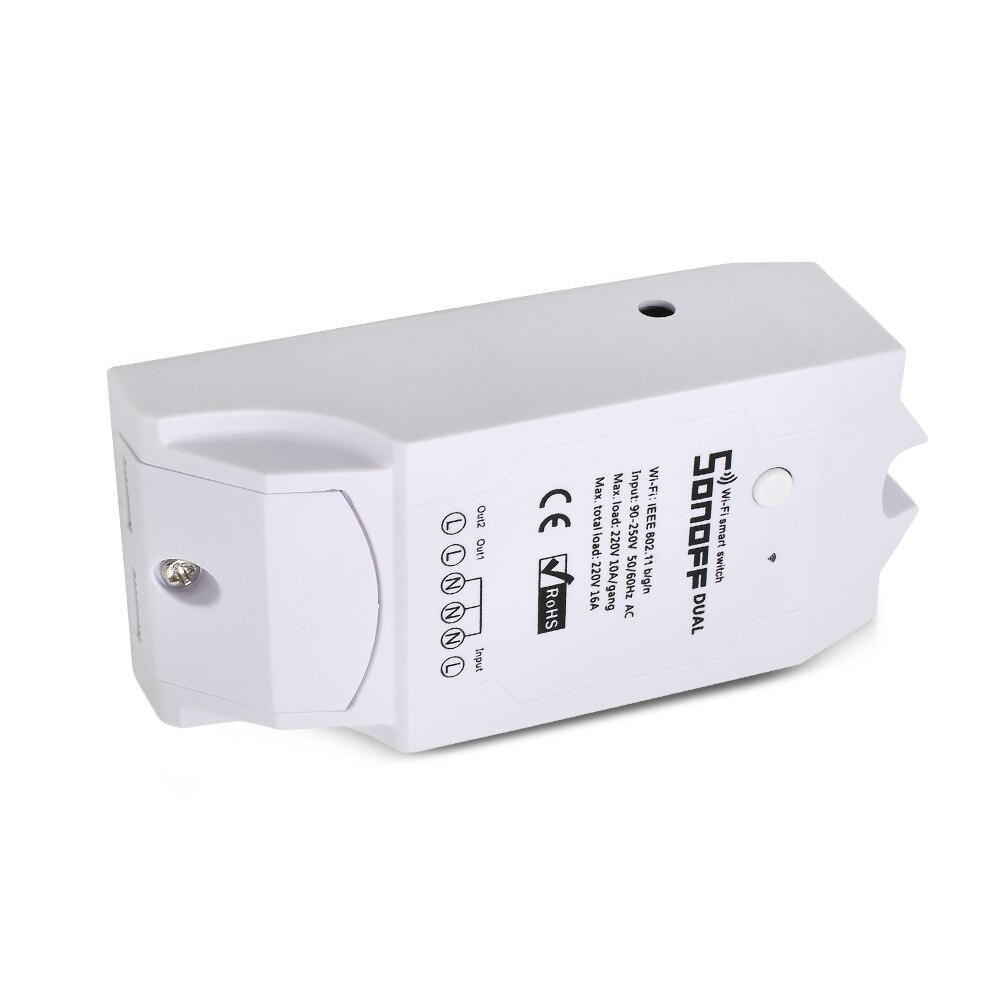 ITEAD SONOFF Dual 2CH 16a 10a 220v Draadloze Schak... – Grandado