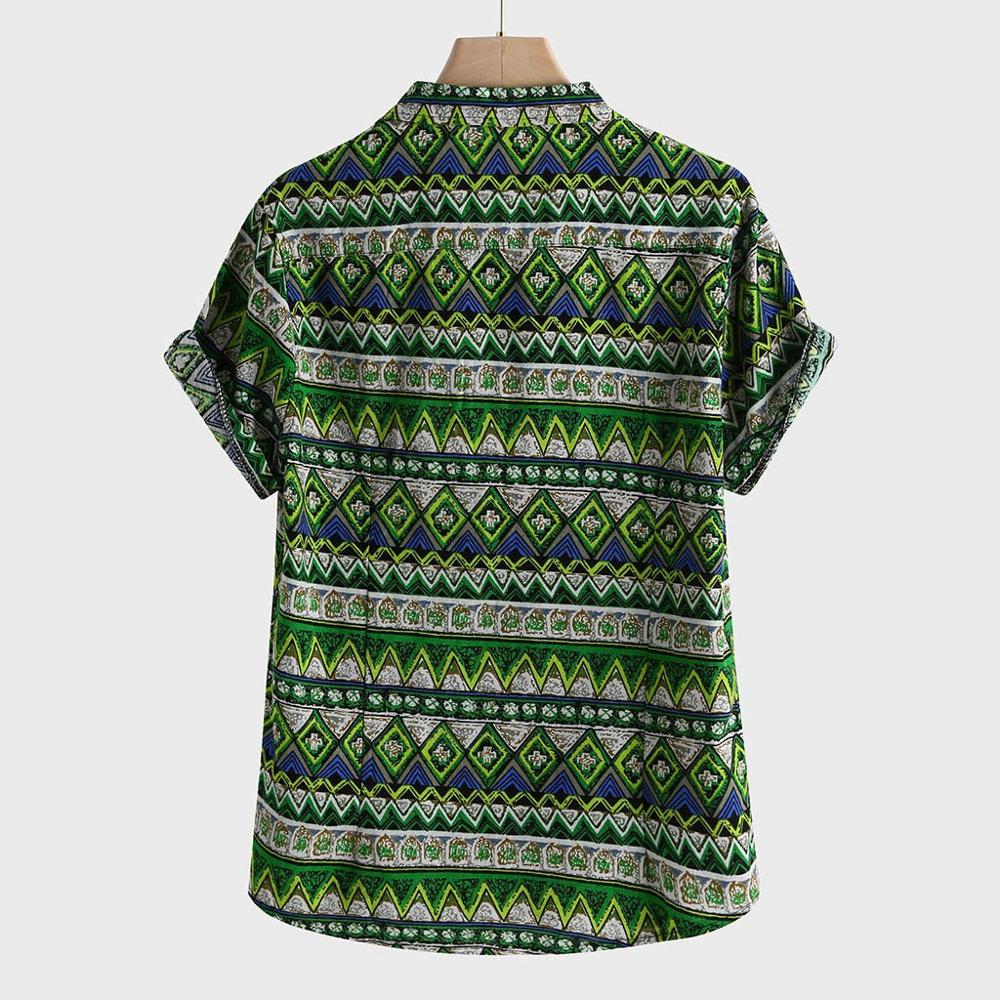 Mens Beach Hawaiian Shirt Tropische Zomer Korte Mo... – Vicedeal