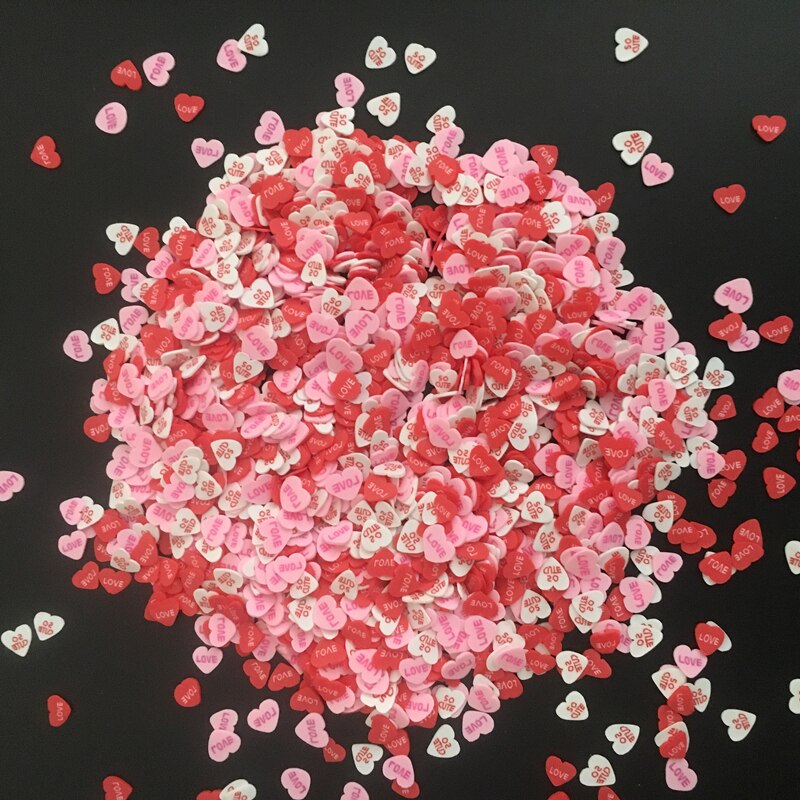 Gemengde Kleur Liefde Hartvormige Pailletten Polym... – Vicedeal