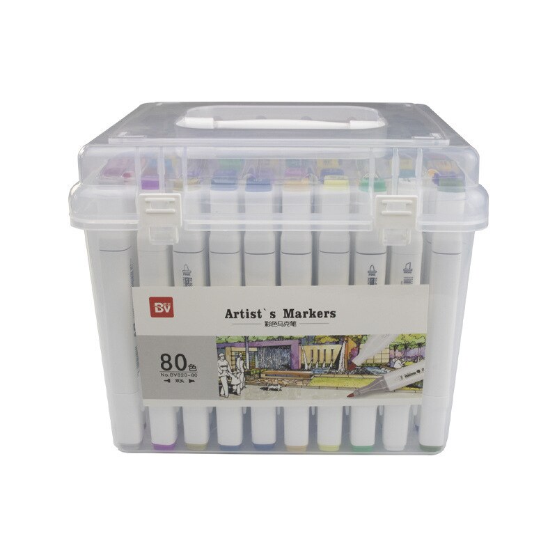 Marker 12/24/36/48/60/80 color elementary school c... – Vicedeal