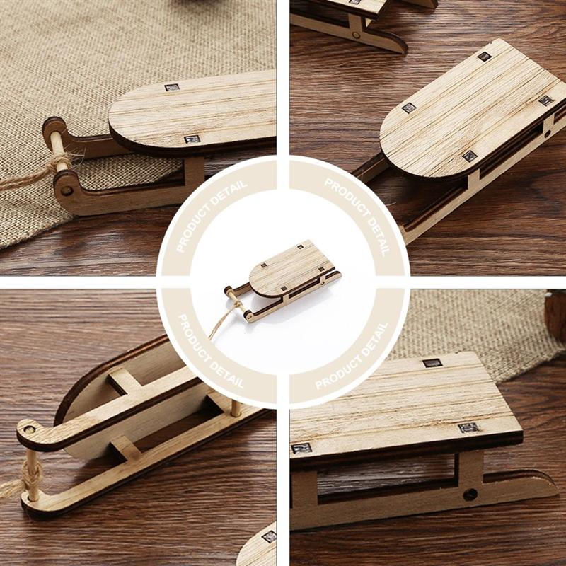 5PCS Practical Xmas Sled Mini Sleighs Sleighs for ... – Vicedeal